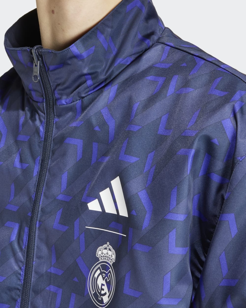 REAL MADRID Track Jacket adidas Anthem Stadium Pre match Reversible Man ...